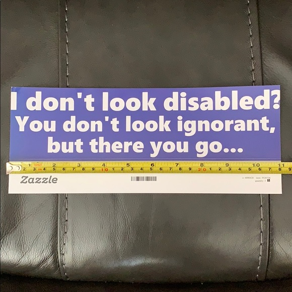 Other | Bumper Sticker Dont Look Disabled Dont Look Ignorant | Poshmark